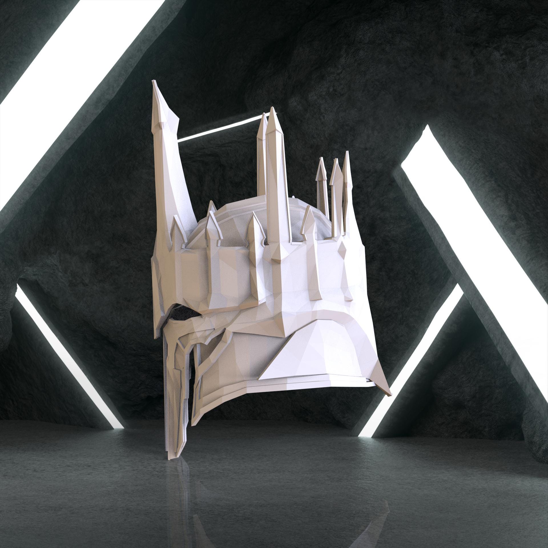 Sauron Armor Helmet, Sauron Armor Helmet STL, LOTR Stl File for 3D ...