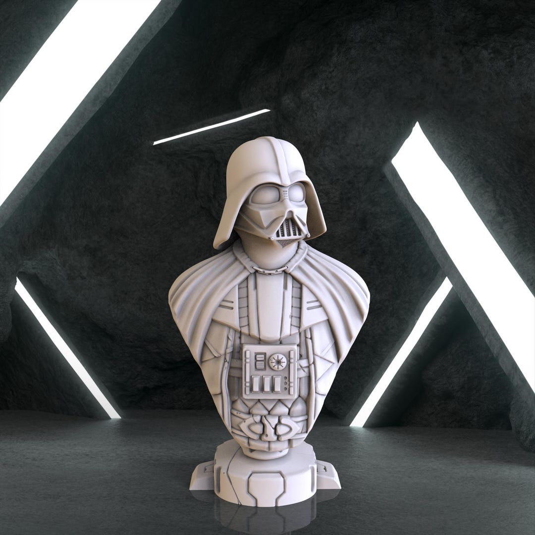 Darth Vader Bust, Star Wars Digital 3D Model, Darth Vader Stl 3D Model ...