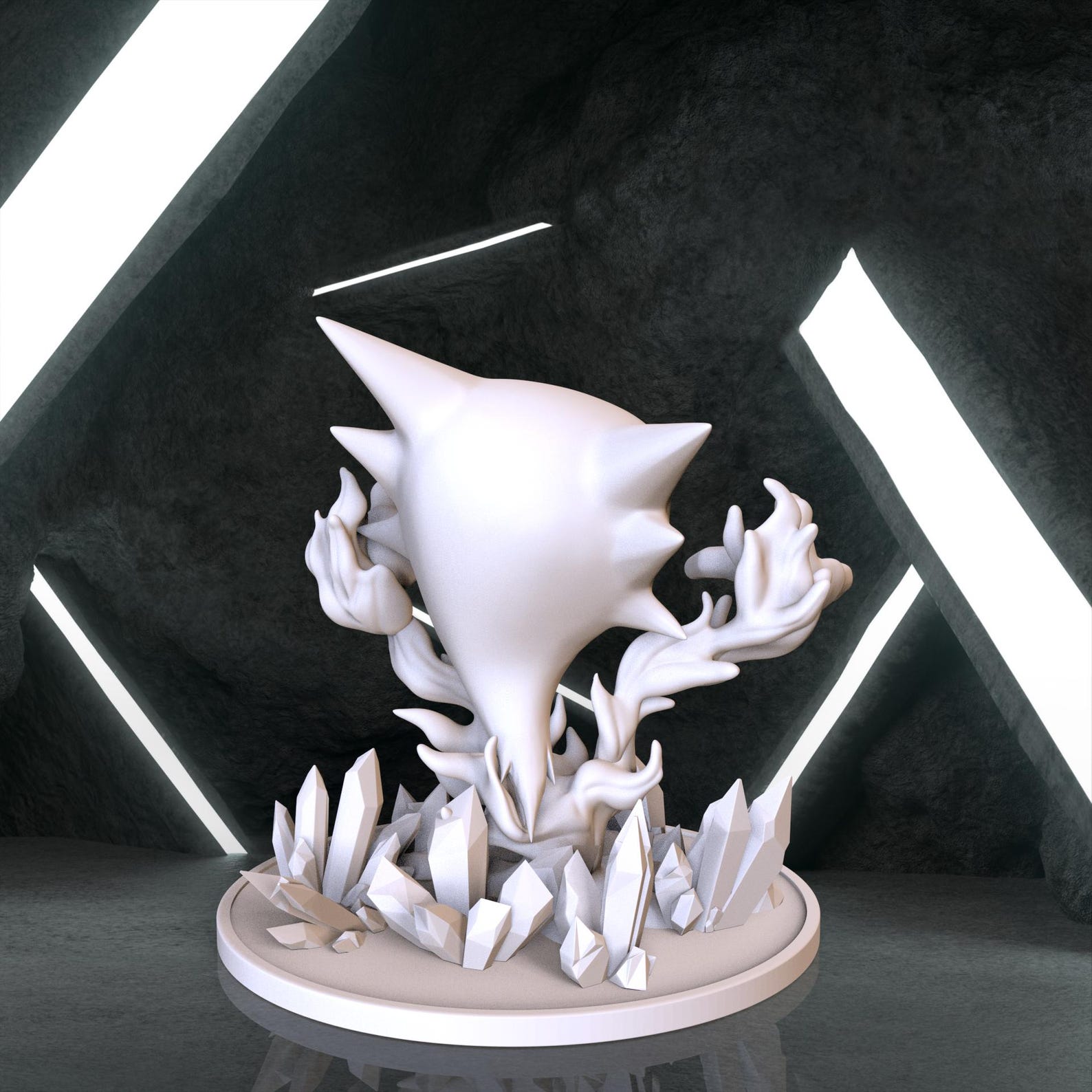 Haunter Figure, Pokemon Digital 3D Model, Pokemon Stl 3D Model Design ...