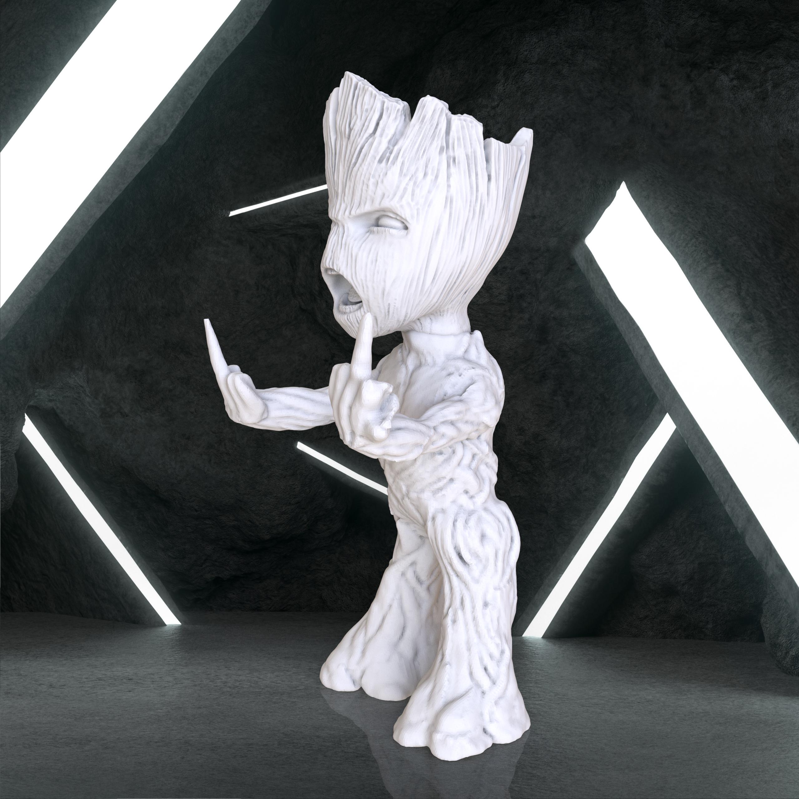 Angry Groot Figure, Groot Digital 3D Model, Groot Stl 3D Model Design ...
