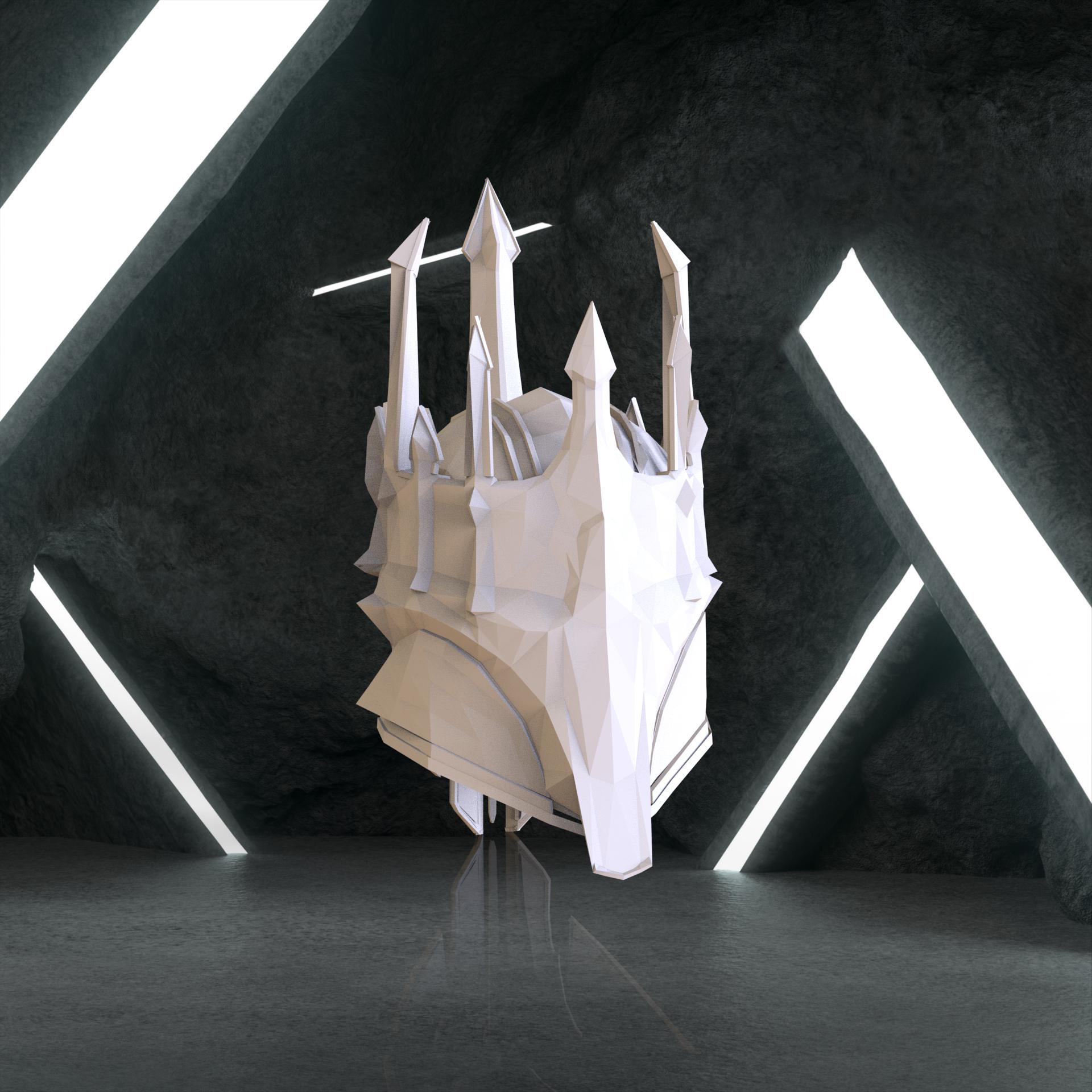 Sauron Armor Helmet, Sauron Armor Helmet STL, LOTR Stl File for 3D ...