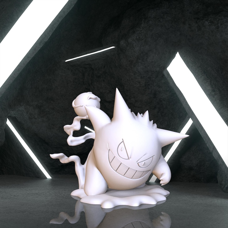 Gengar Figure, Pokemon Digital 3D Model, Pokemon Stl 3D Model Design ...