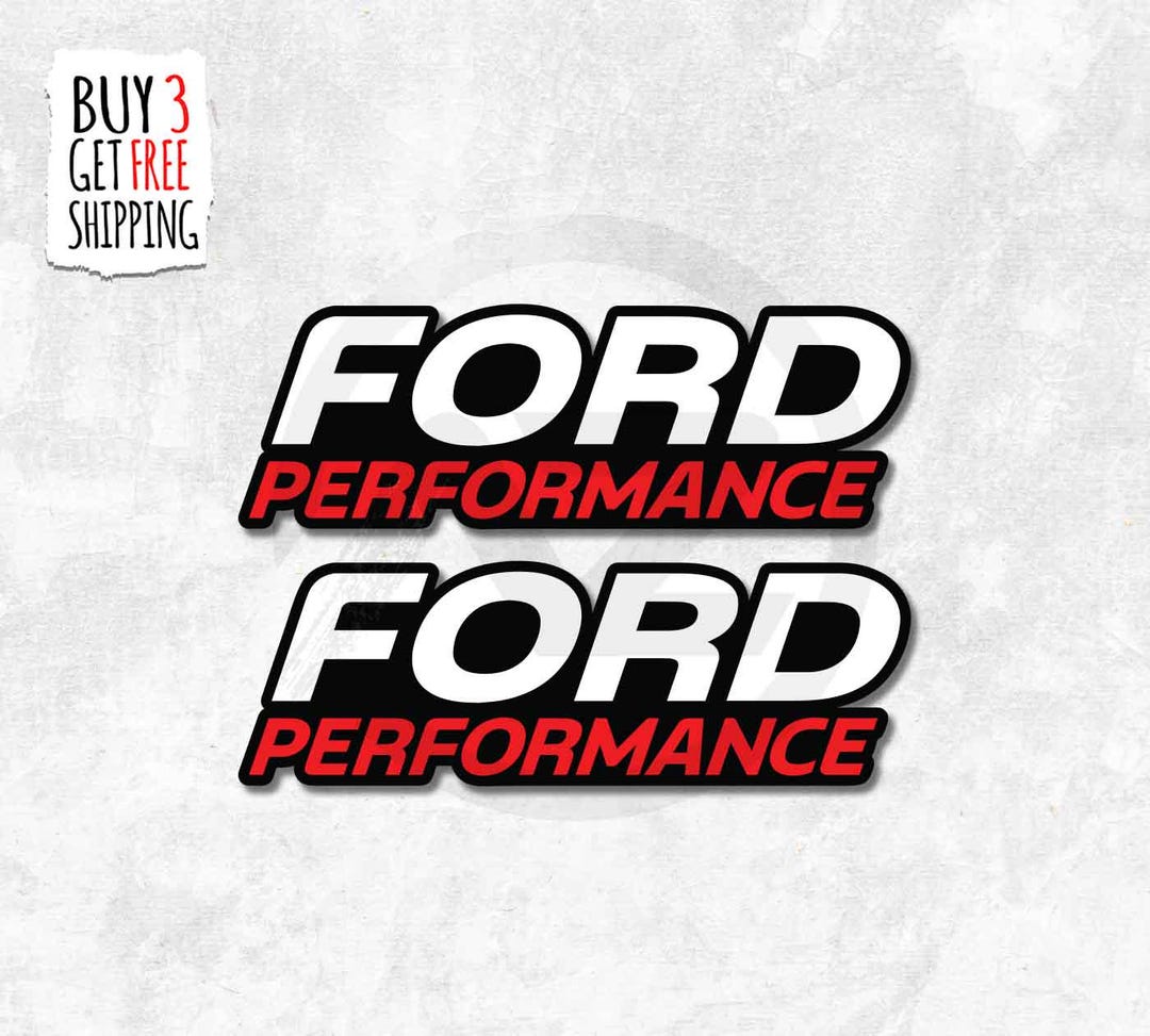 2x Ford Performance Stickers, Magnets, Car, Bike, Laptop, Water Bottle ...