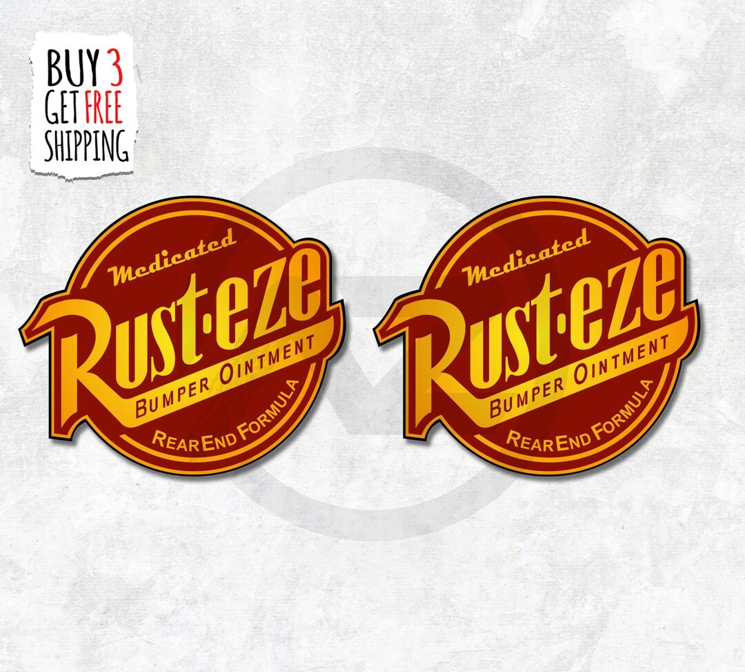 2x Rust-eze Stickers, Magnets, Car, Bike, Laptop, Water Bottle High ...