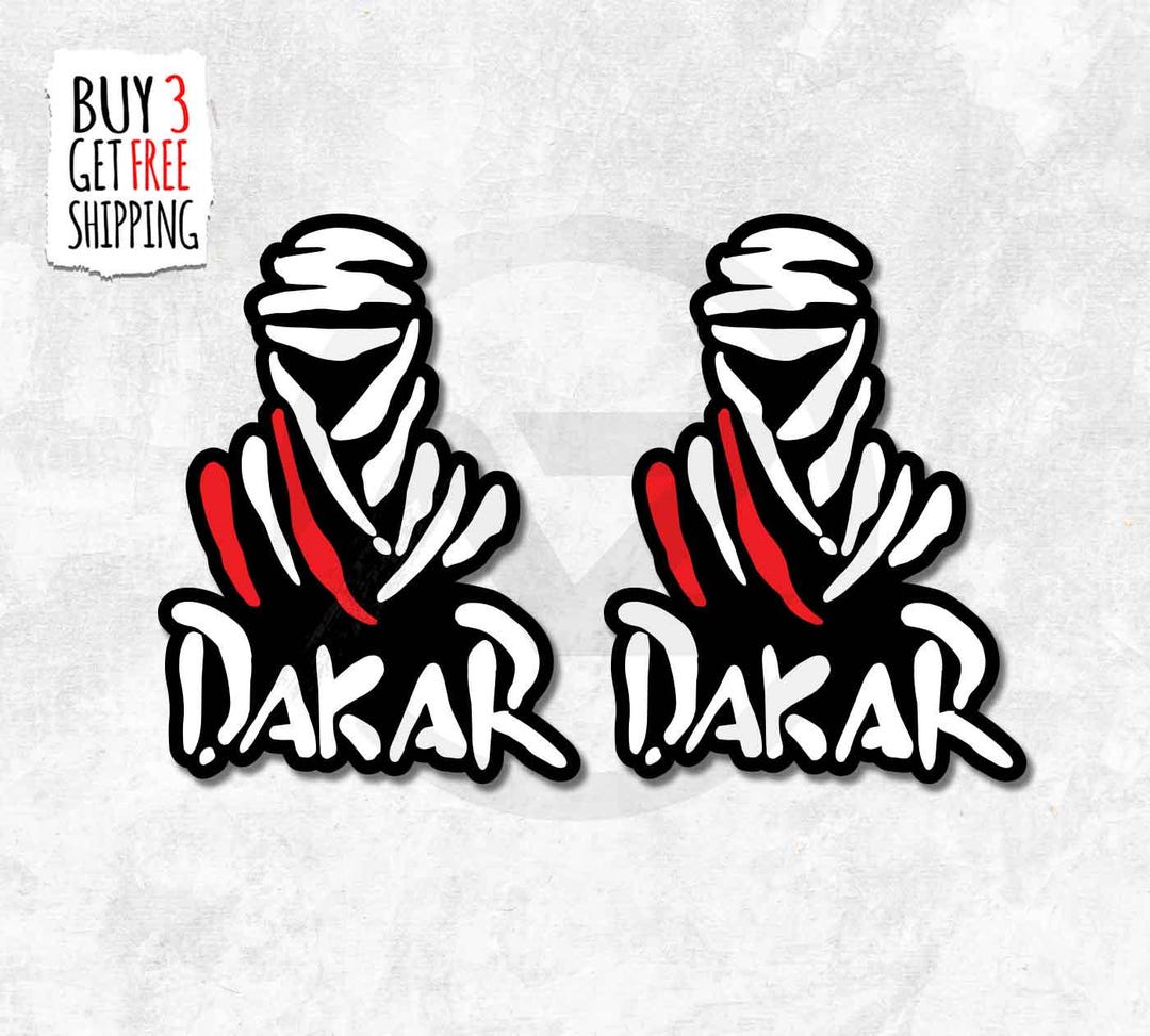 2x Dakar Stickers, Magnets, Car, Bike, Laptop, Water Bottle High ...