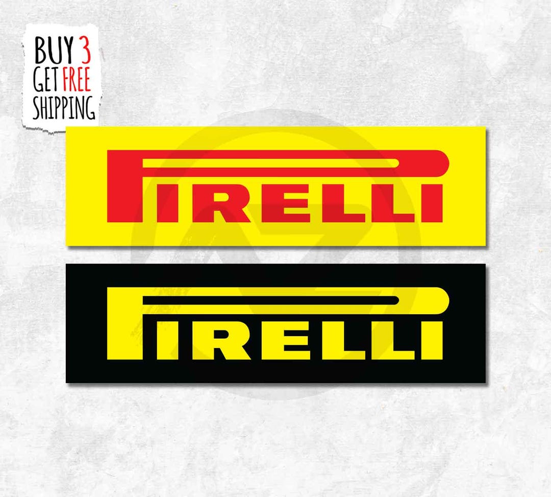 2x Pirelli Racing Stickers, Magnets, Car, Bike, Laptop, Water Bottle ...