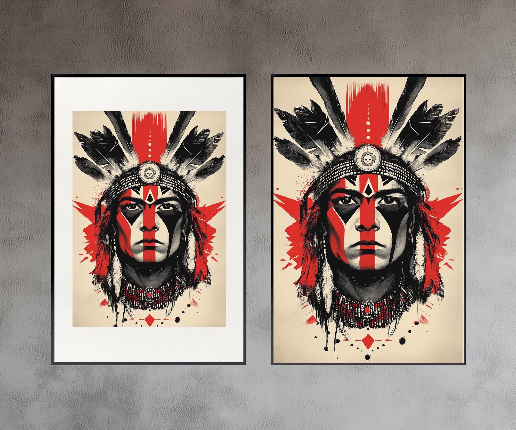 Native American Wall Art, First Nations Set of 3 Posters, Tribal Wall ...