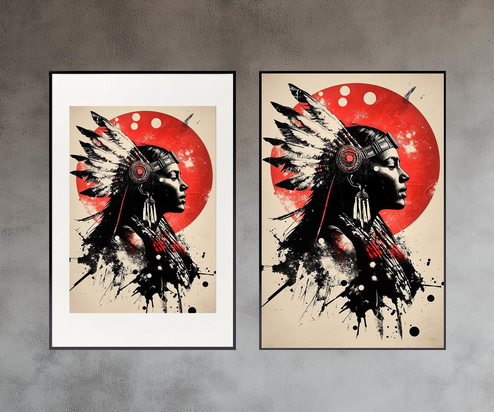 Native American Wall Art, First Nations Set of 3 Posters, Tribal Wall ...