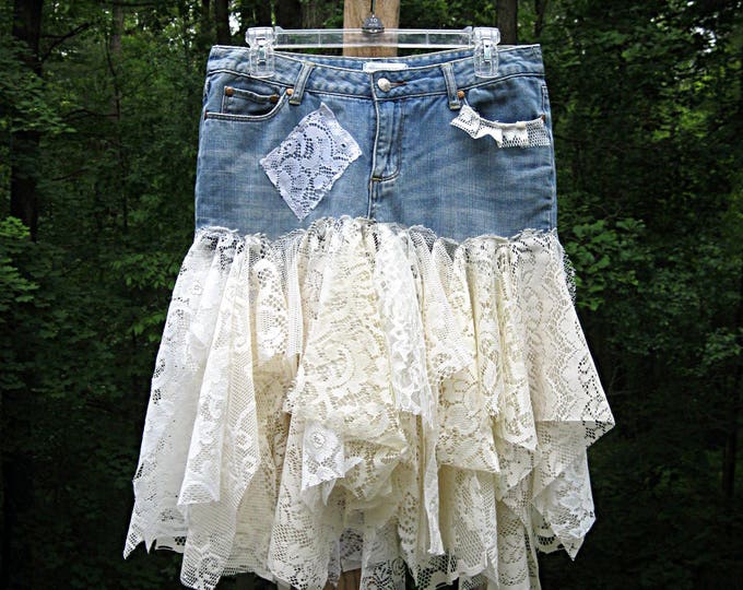 Festival Clothing Women's Gypsy Skirt Upcycled Clothes - Etsy