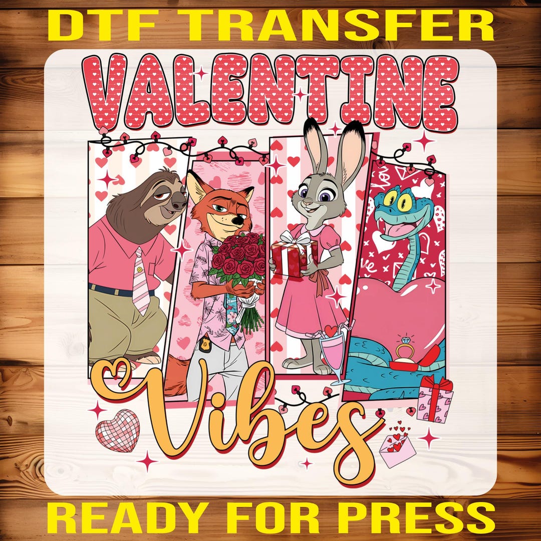 Valentine Vibes Zootopia Ready to Press, Nick Judy Flash Finnick Love ...