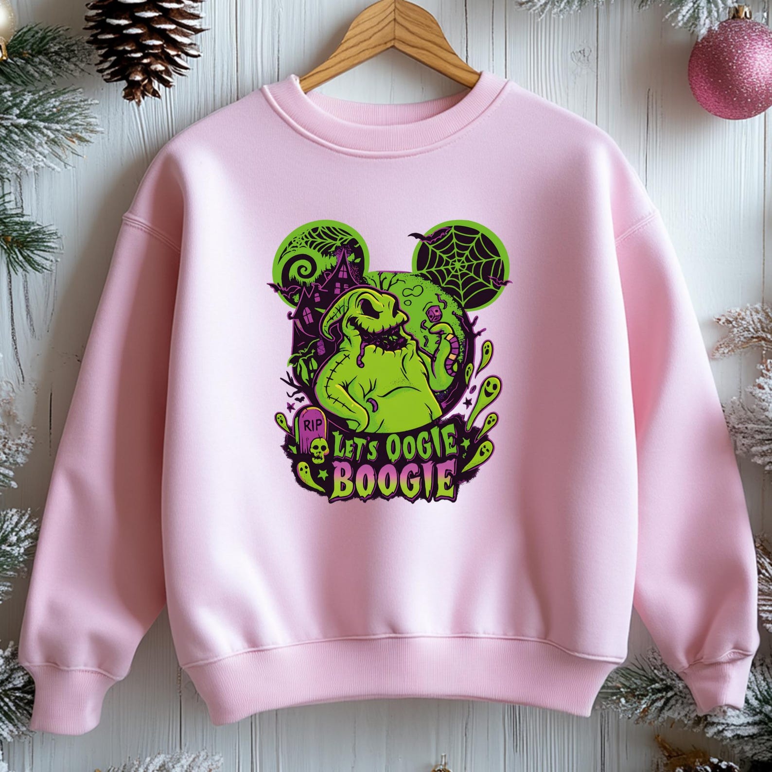 Spooky Boogie Monster Halloween Ready to Press, Creepy Cute Green Ghost ...