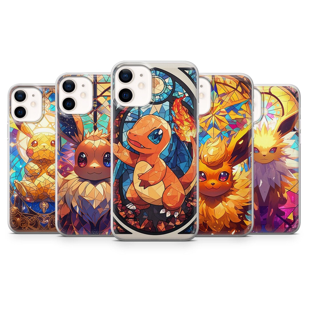 Charmander Phone Case Pokemon Eevee for iPhone 16E, Pro, 15, 14, 13, 12 ...