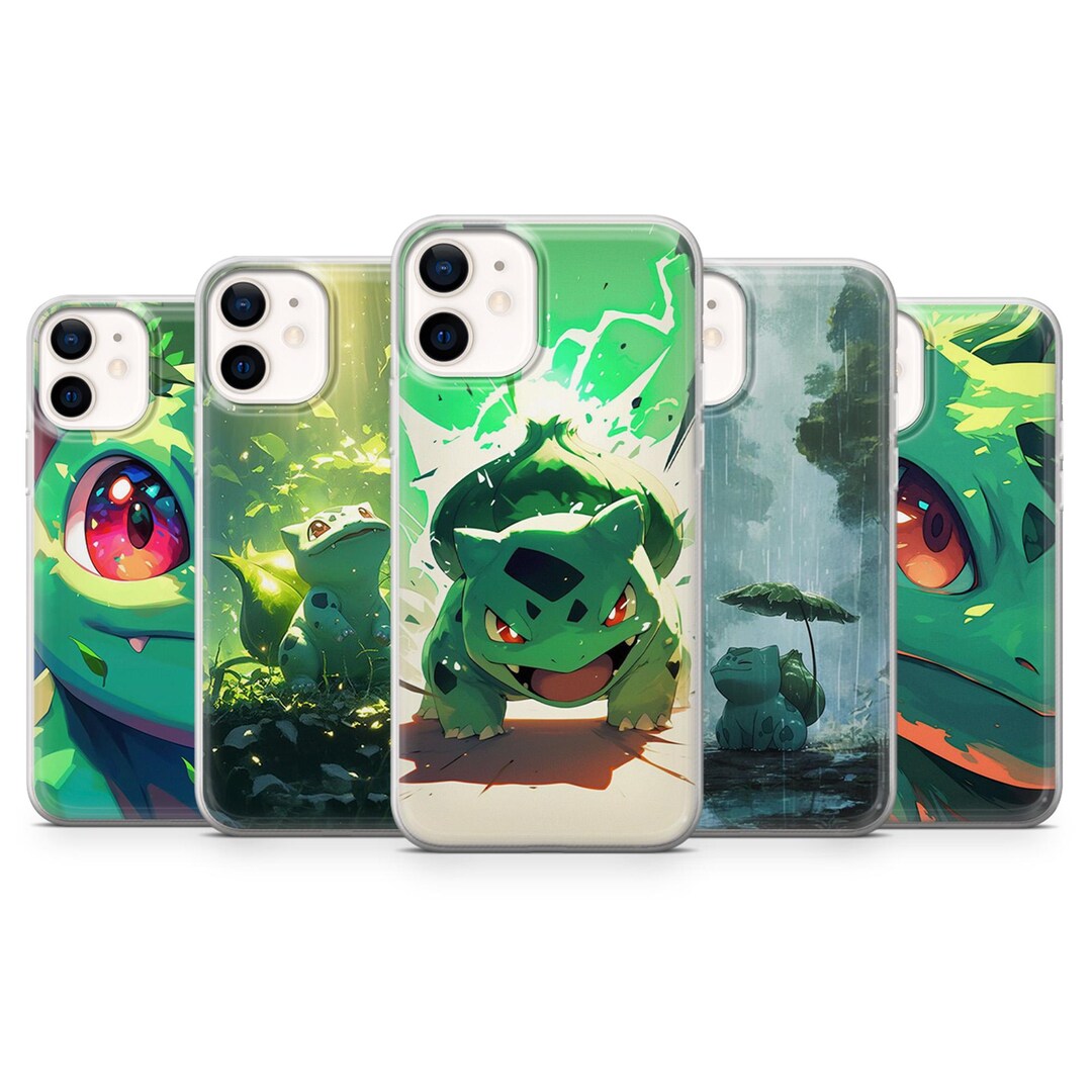 Bulbasaur Phone Case Pokemon Cosplay for iPhone 16E, Pro, 15, 14, 13 ...