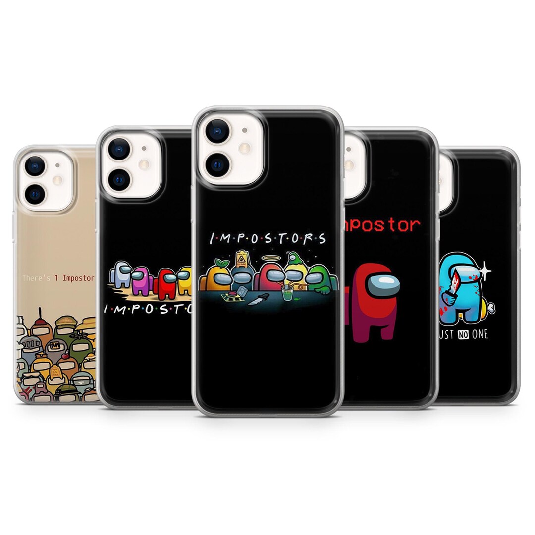 Among Us Phone Case Sus Impostor for iPhone 16E, Pro, 15, 14, 13, 12 ...