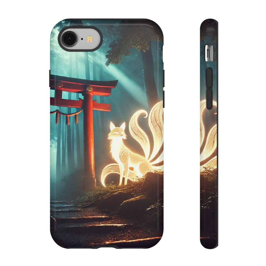 Phone Case Featuring Mystical Fox Design, Tough Phone Cover, Unique ...