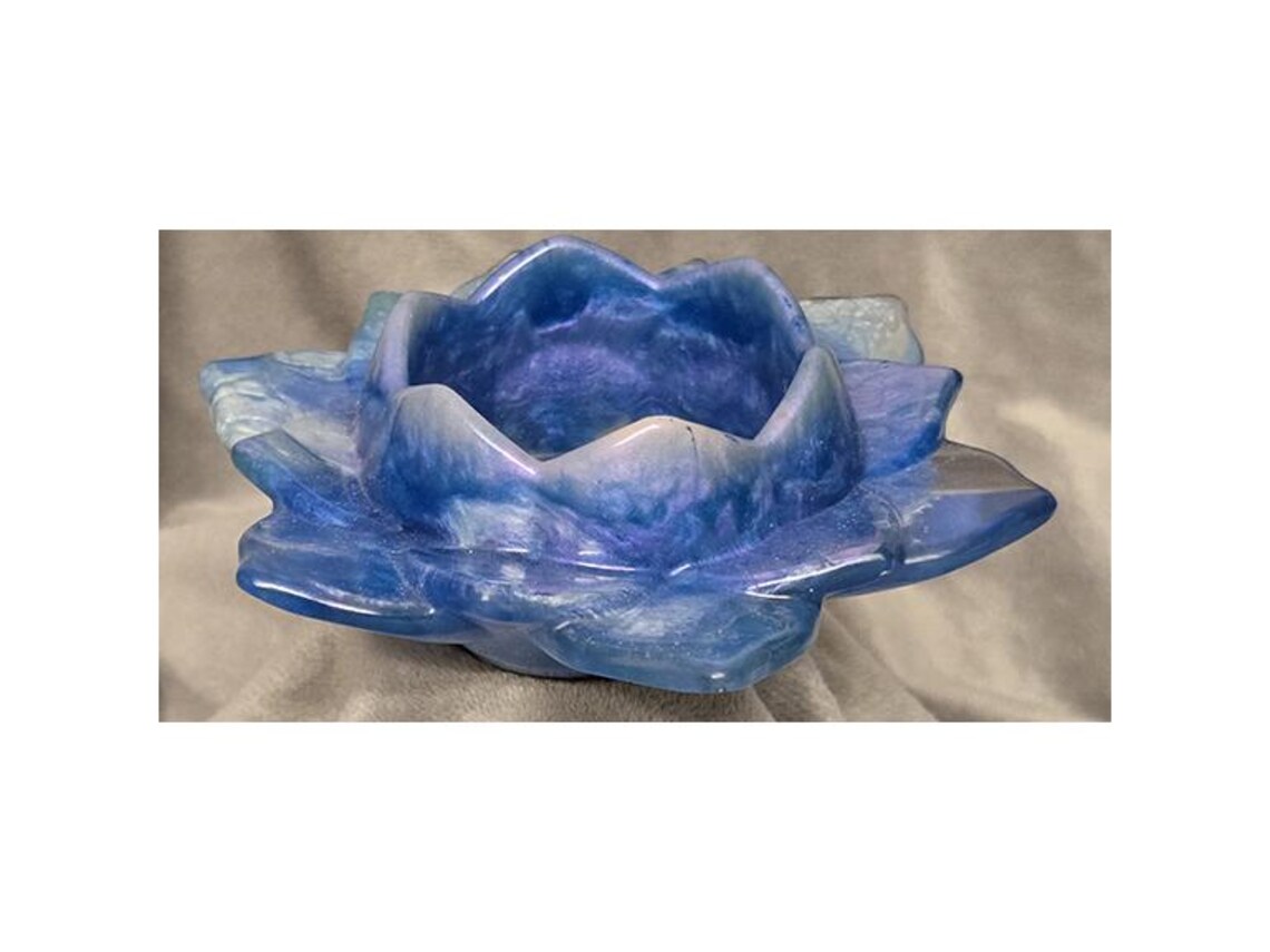 Mermaid / Aquatic Inspired Lotus Flower Tea Light Candle Holder - 21 - Etsy
