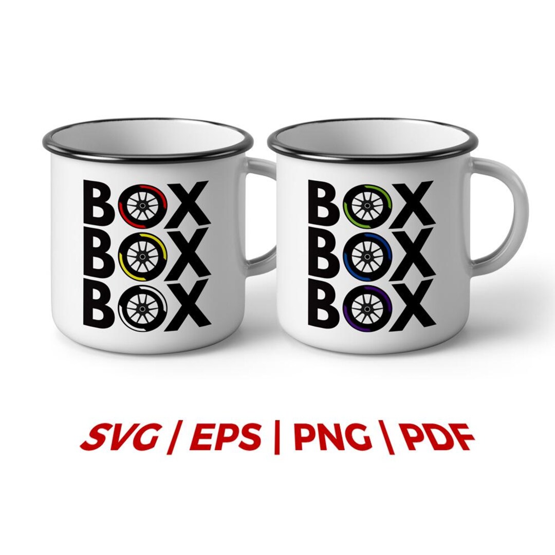 Box Box Box | Formula 1 Racing Quote PNG EPS PDF | F1 Team Radio Graphic | Motorsport Design | 6 ...