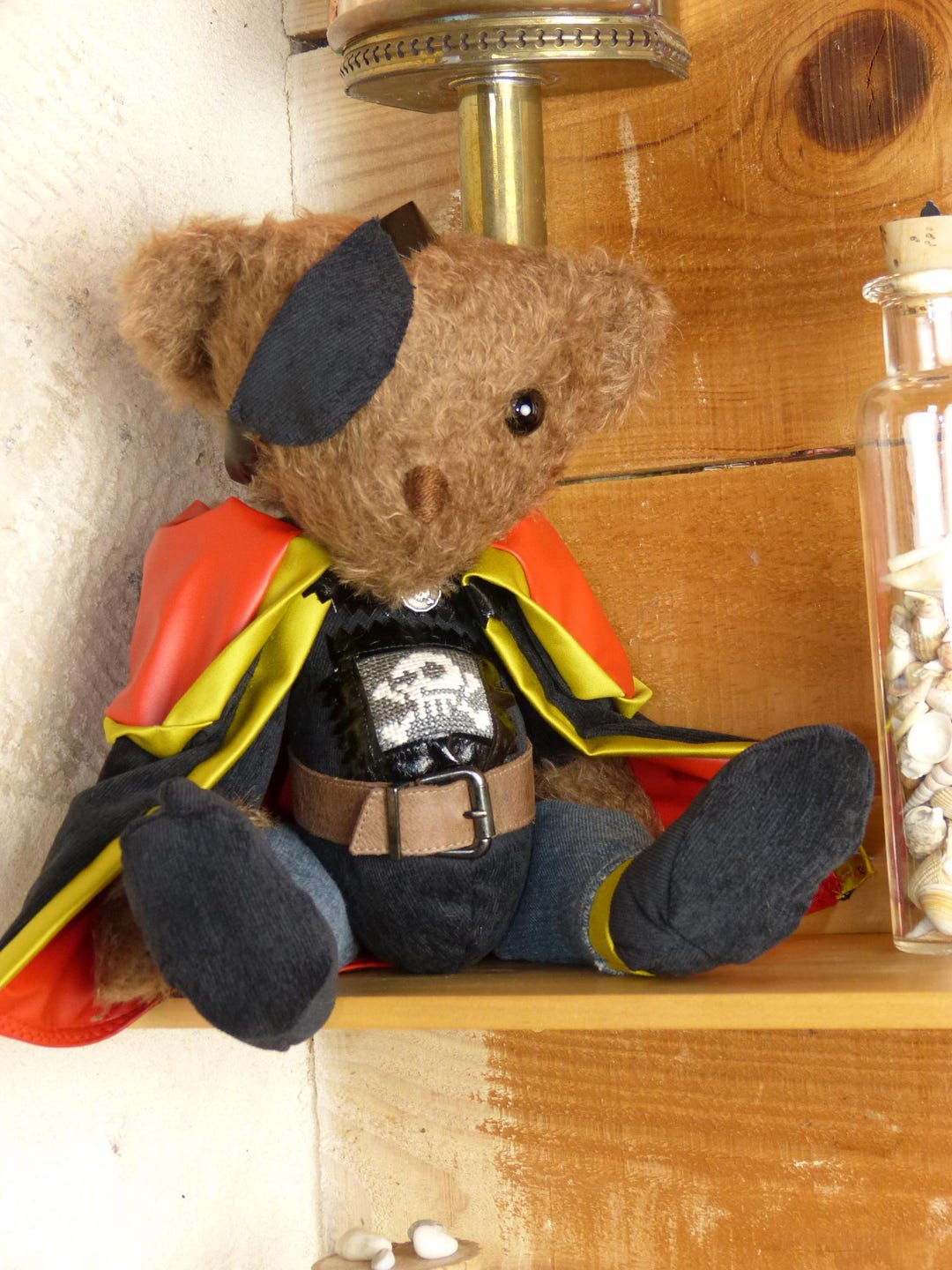 Handmade Teddy Bear Albator for Collectors 15.75', Artist Teddy Bear ...