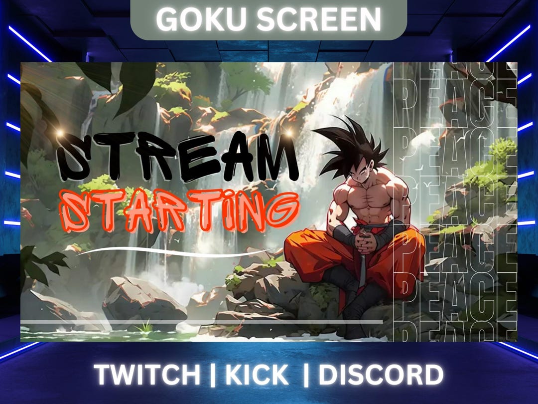 Twitch Stream Screens | Anime Character Overlay Pack | 4x Screens ...