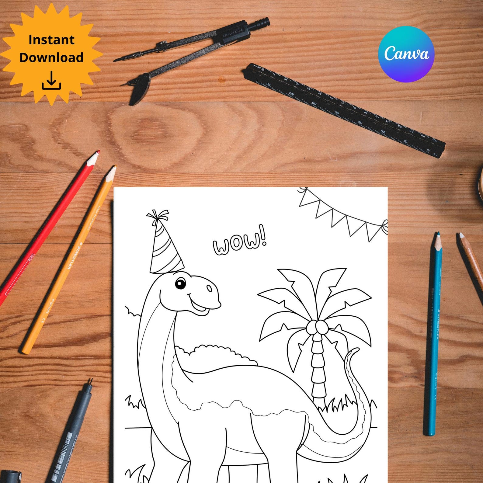 Editable Dinosaur Coloring Sheets, Printable Dino Coloring Sheet ...