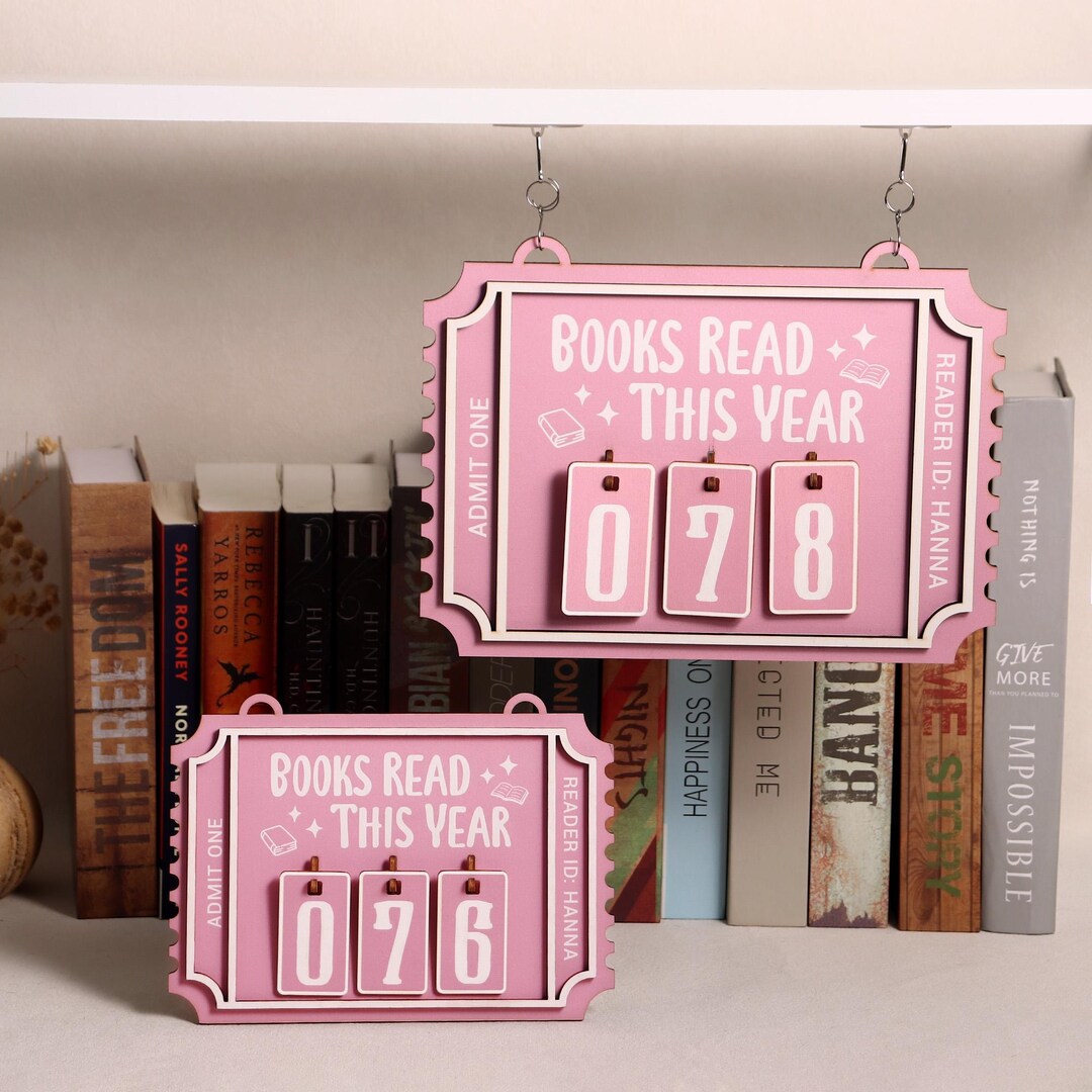 Personalized Books Read Tracker - Books Read This Year Counter ...