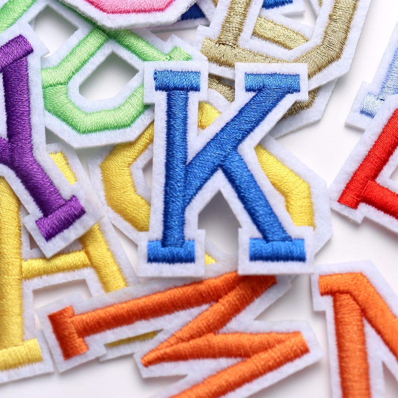 Iron on Capital Letter Patches - Embroidered 26-letters Patches in ...