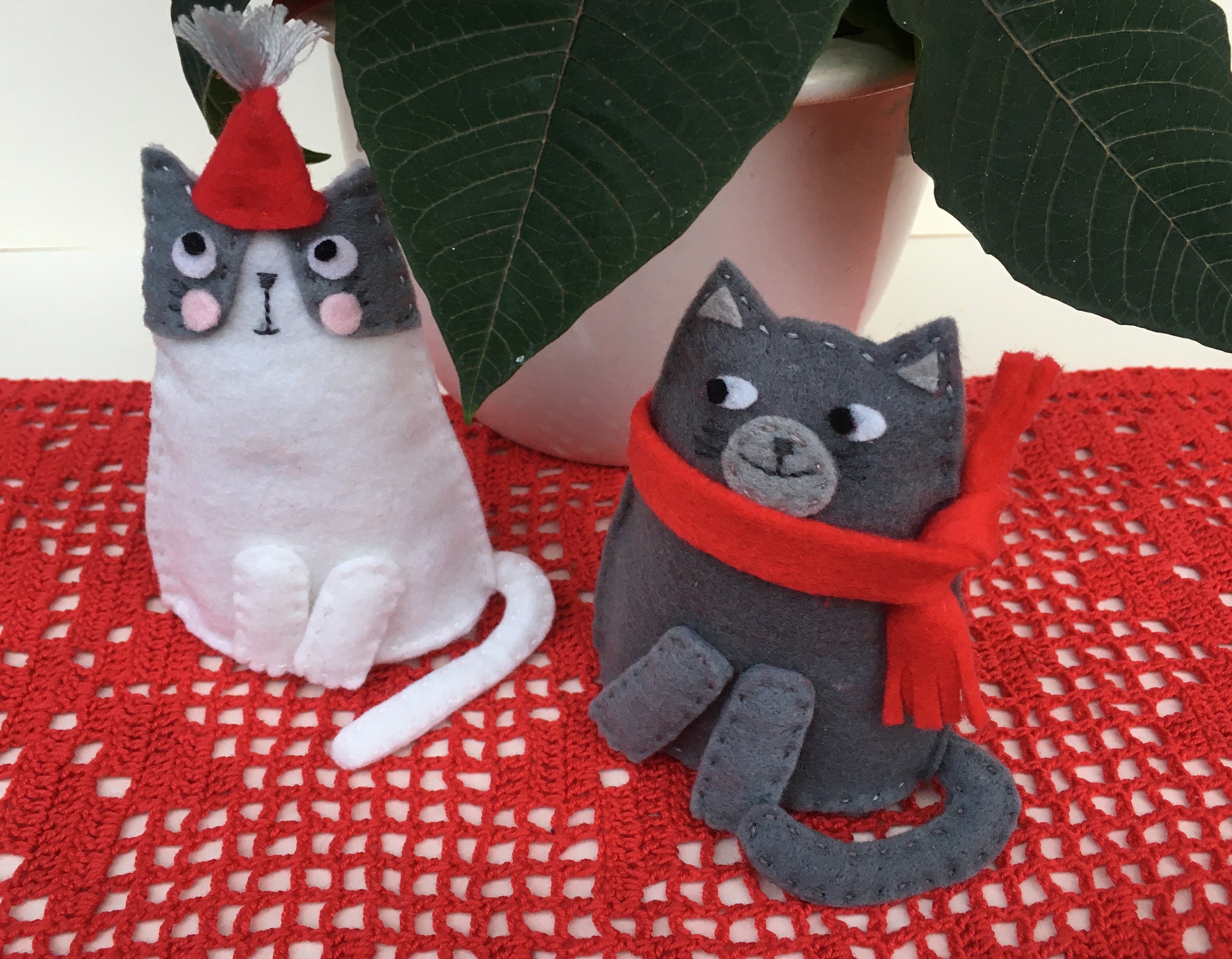 DIY Felt Cats PDF Step by Step Sewing Pattern | Etsy