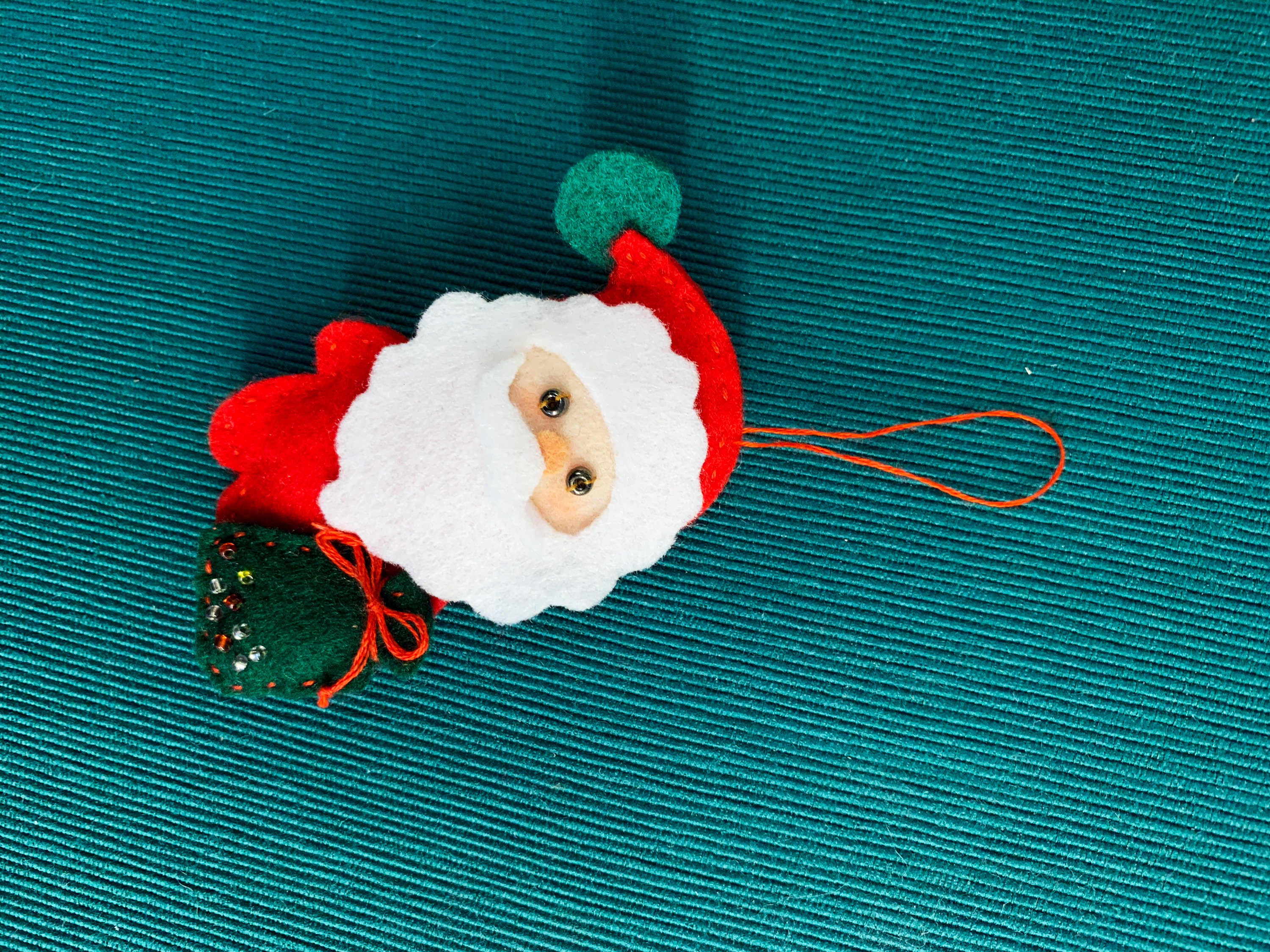 DIY Felt Santa Claus PDF Step by Step Sewing Pattern Christmas Ornament ...