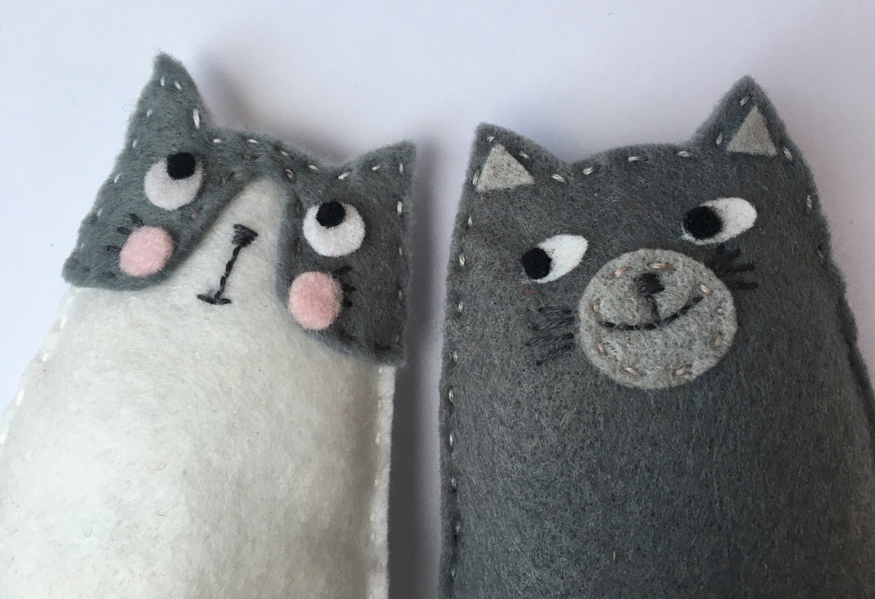 DIY Felt Cats PDF Step by Step Sewing Pattern | Etsy