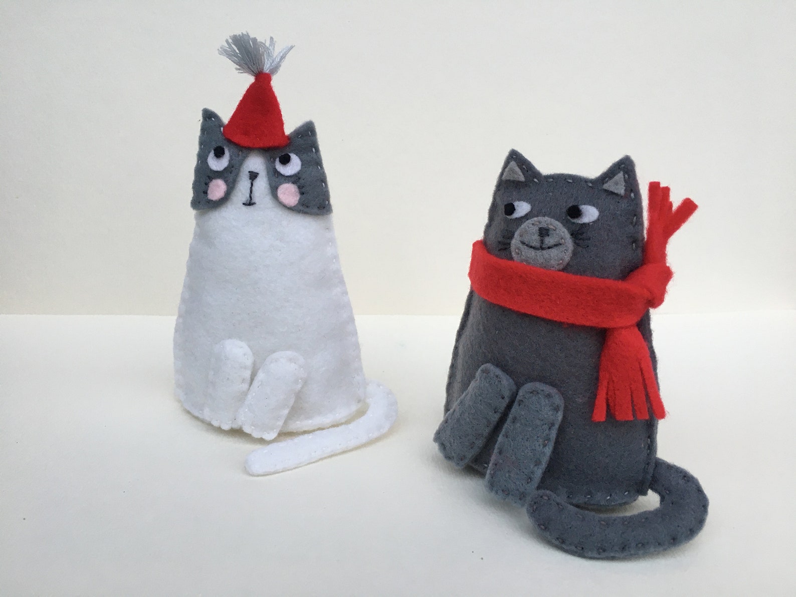 DIY Felt Cats PDF Step by Step Sewing Pattern | Etsy