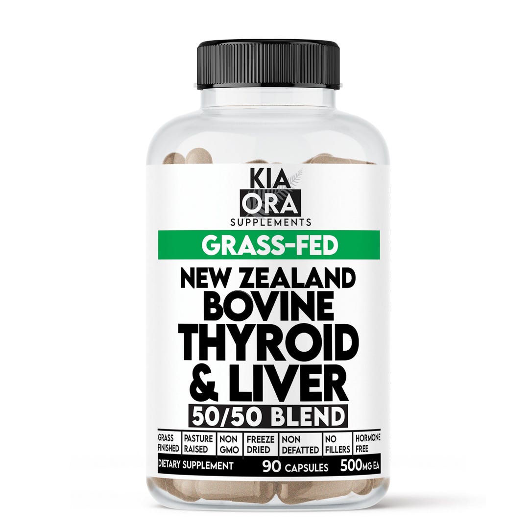 Grass-fed Bovine Thyroid (250mg) With Liver Supplement | Sourced for ...
