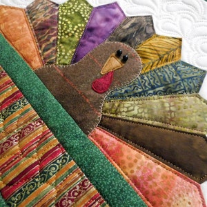 Quilted Table Runner Thanksgiving Turkey Fall Handmade Table - Etsy