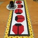 Quilted Ladybug Table Runner, Dining Decor, Home Decor Centerpiece ...