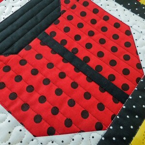 Quilted Ladybug Table Runner, Dining Decor, Home Decor Centerpiece ...