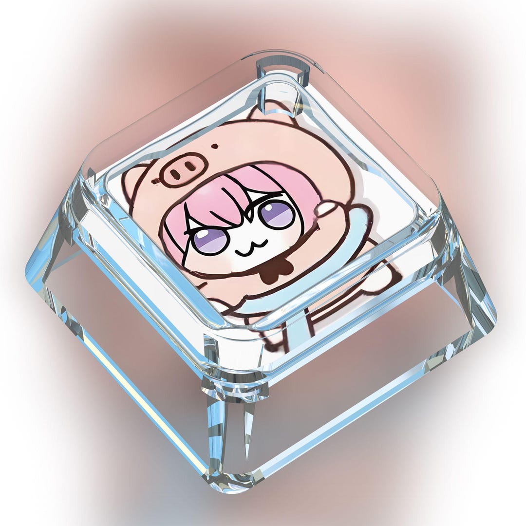 Doro Emoji Single Cartoon - Themed Keycap - Transparent Mechanical ...