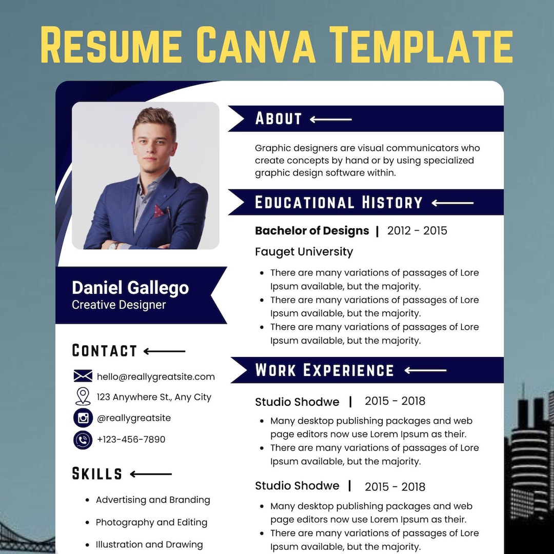 ATS Friendly Resume Template Word, Pages, Google Docs, ATS Resume, ATS ...