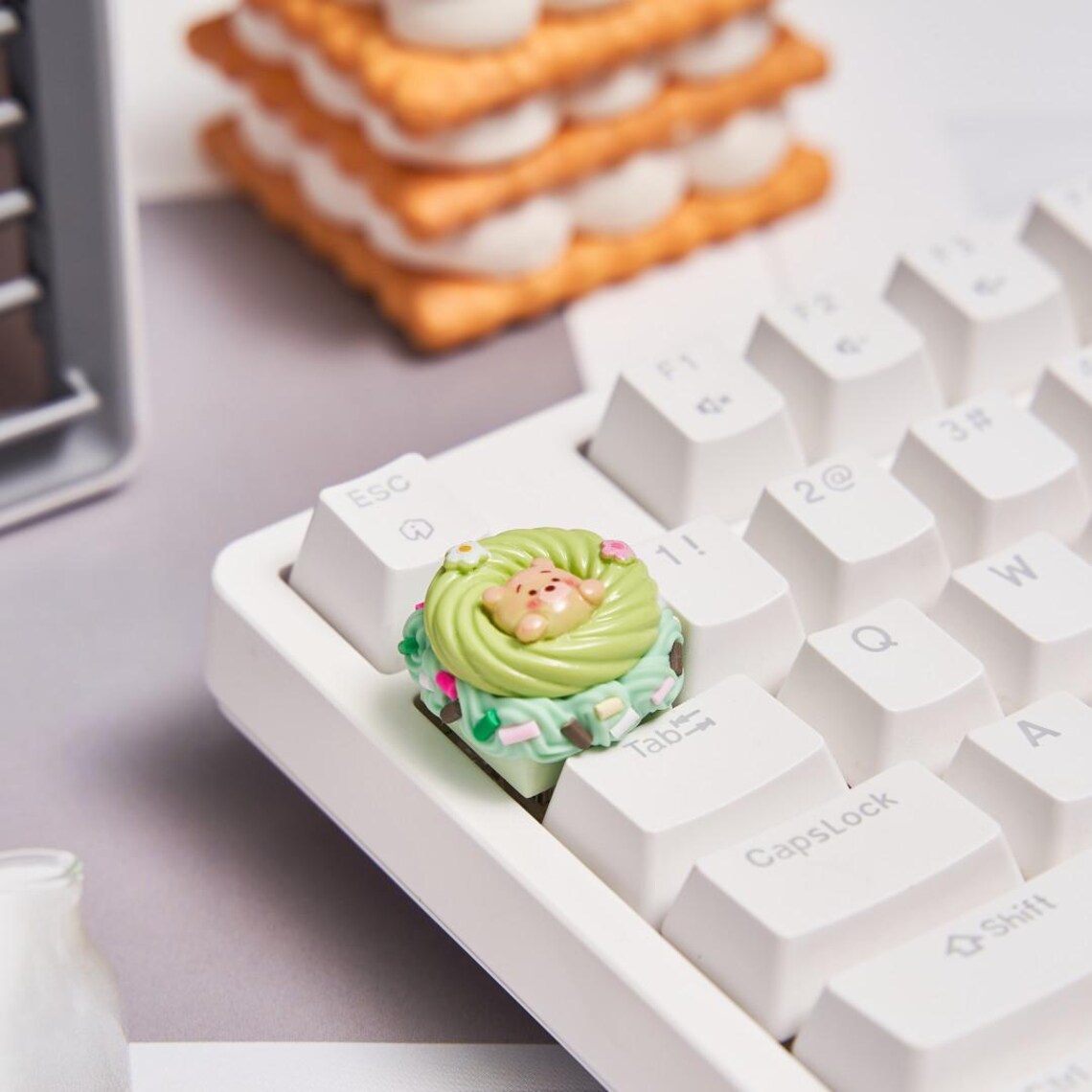 Matcha Dessert Artisan Keycaps | Mechanical Keyboards | Mochi, Cake ...