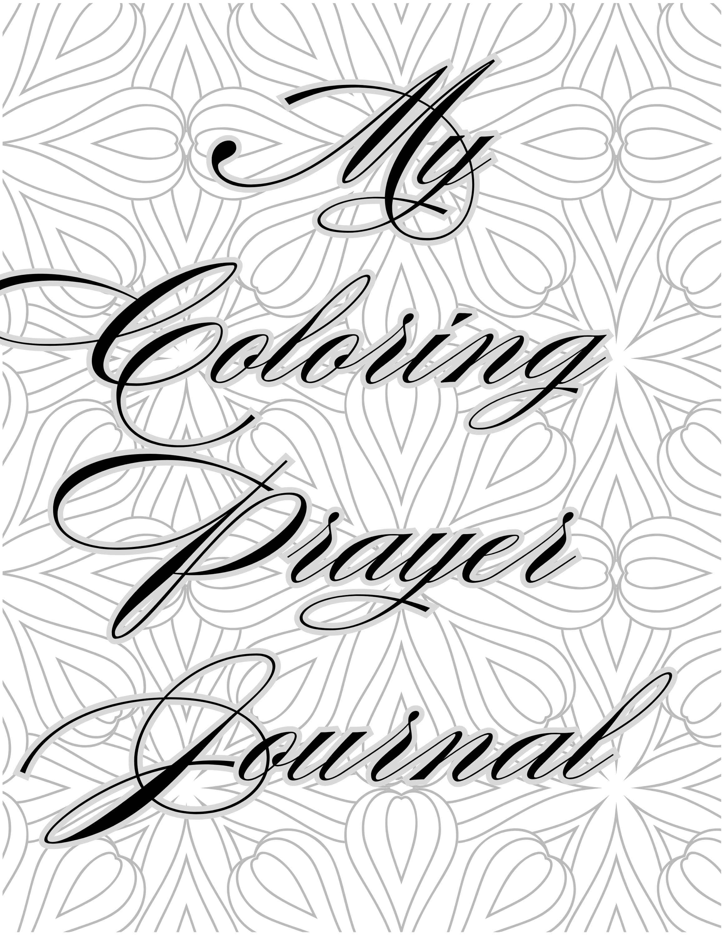 Printable Coloring Prayer Journal: Christian Reflection & Gratitude ...
