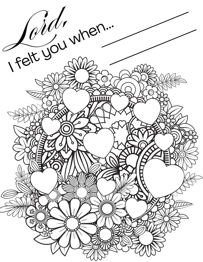 Printable Coloring Prayer Journal: Christian Reflection & Gratitude ...