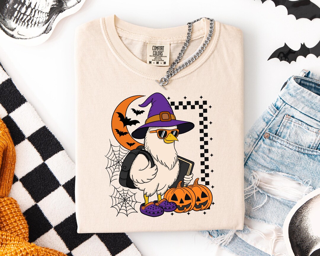 Halloween Chicken Witch PNG: Back to School Clipart (digital Download ...