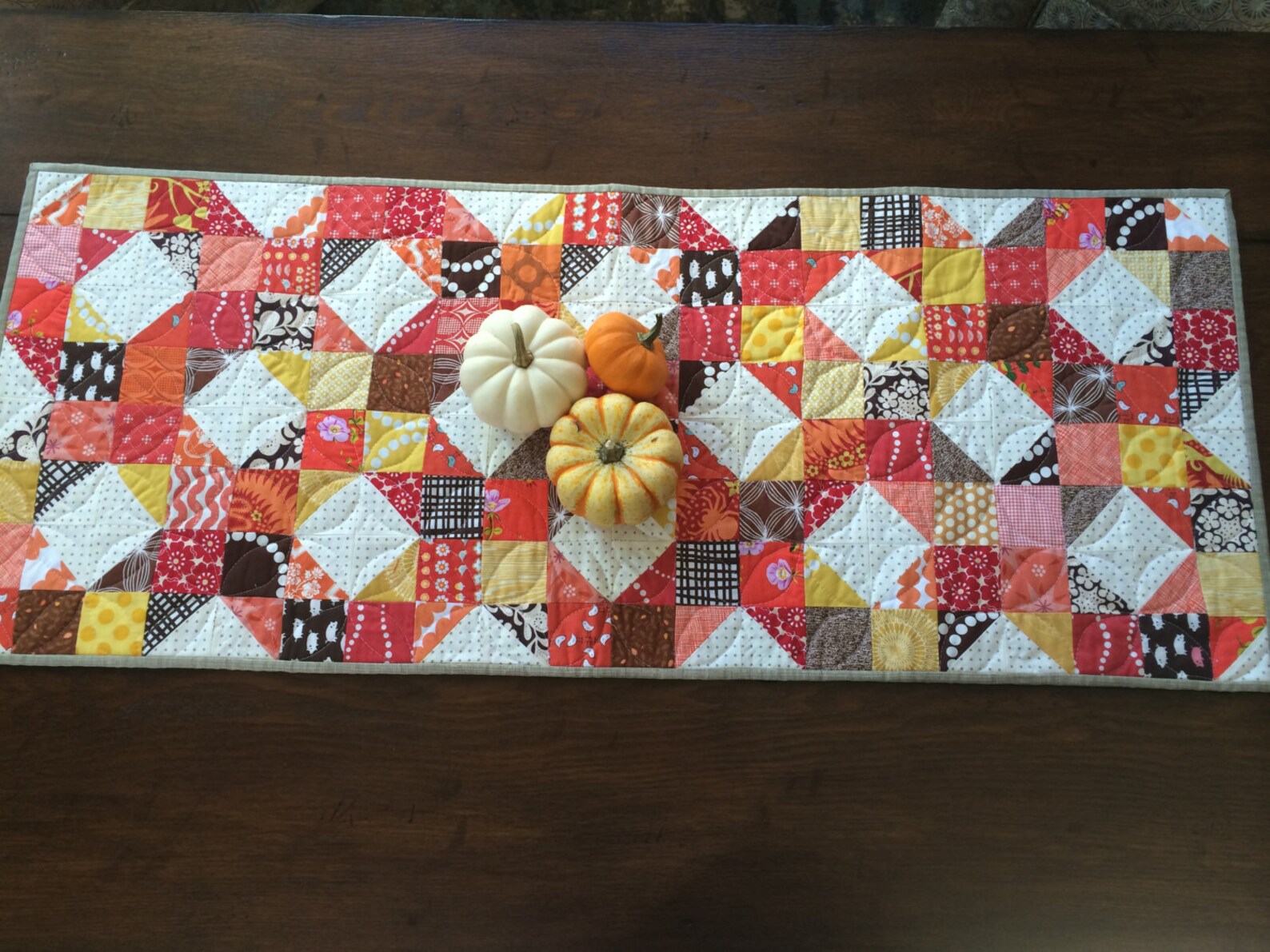 Modern Fall Table Runner - Etsy