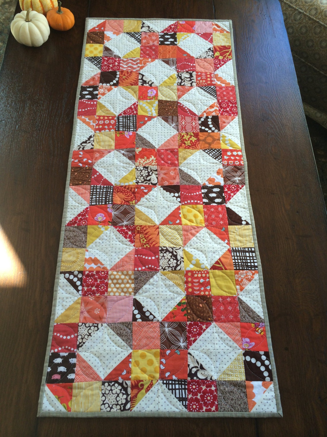 Modern Fall Table Runner - Etsy