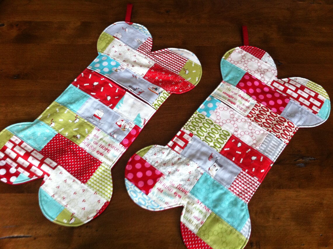 Dog Bone Stockings PATTERN PDF FILE | Etsy Canada