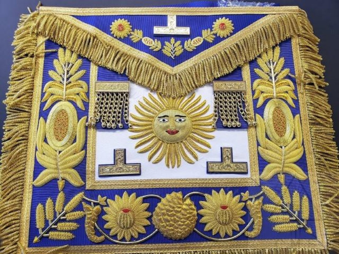 Masonic Grand Master Apron, Masonic Lodge Apron, Masonic Craft Grand ...