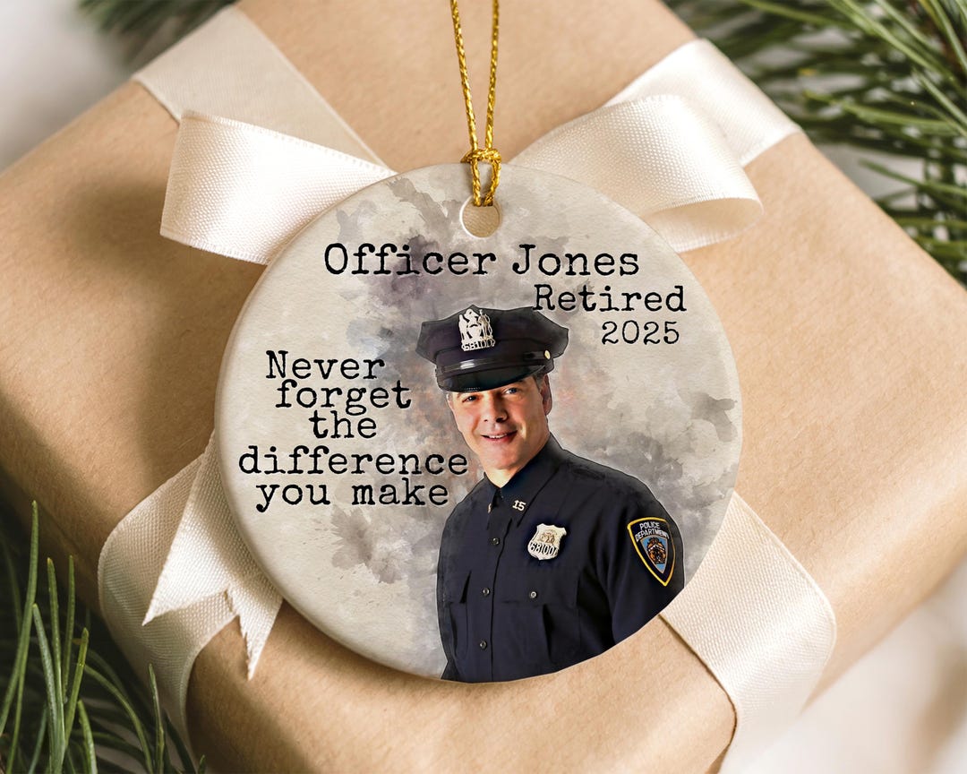 Personalized Police Retirement Gift • Customized Police Retirement ...