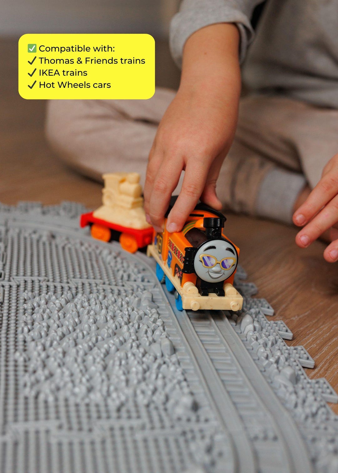 Sensory Kids Mat, Toddler Activity Mat, Sensory Puzzle Track for Trains ...