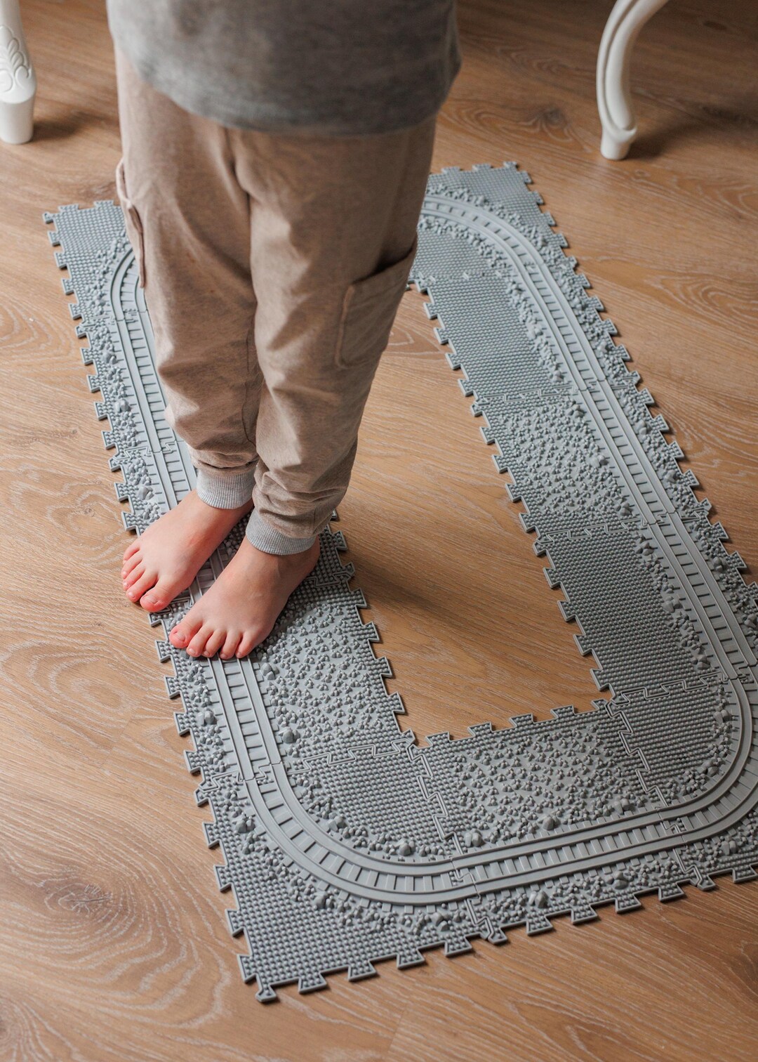 Sensory Kids Mat, Toddler Activity Mat, Sensory Puzzle Track for Trains ...