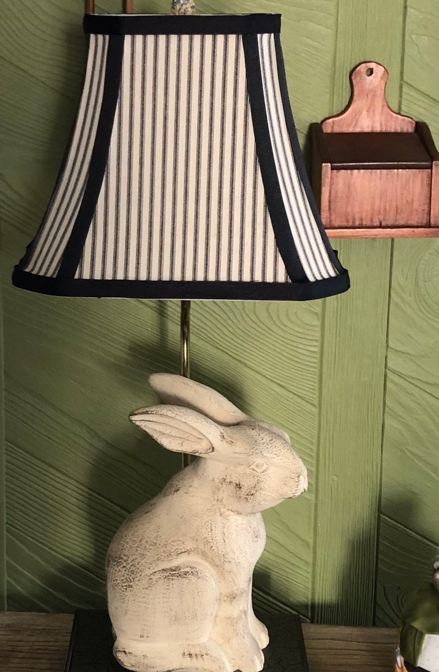 Pillow Ticking Lamp Shade Lampshade Country Style Lamp | Etsy