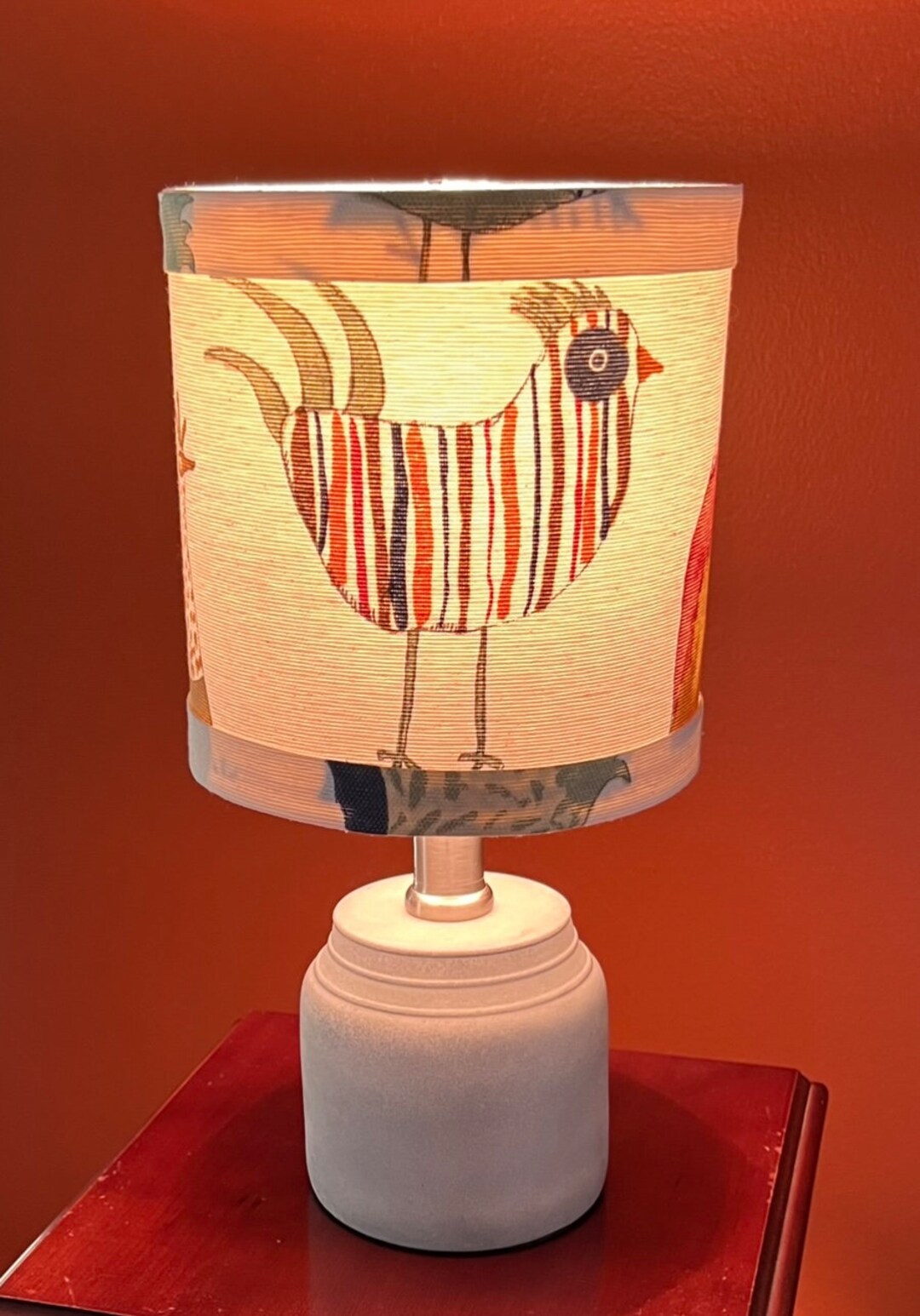 Lamp and Shade, Lampshade and Lamp, Accent Lamp, Farm House Lamp, Chick ...