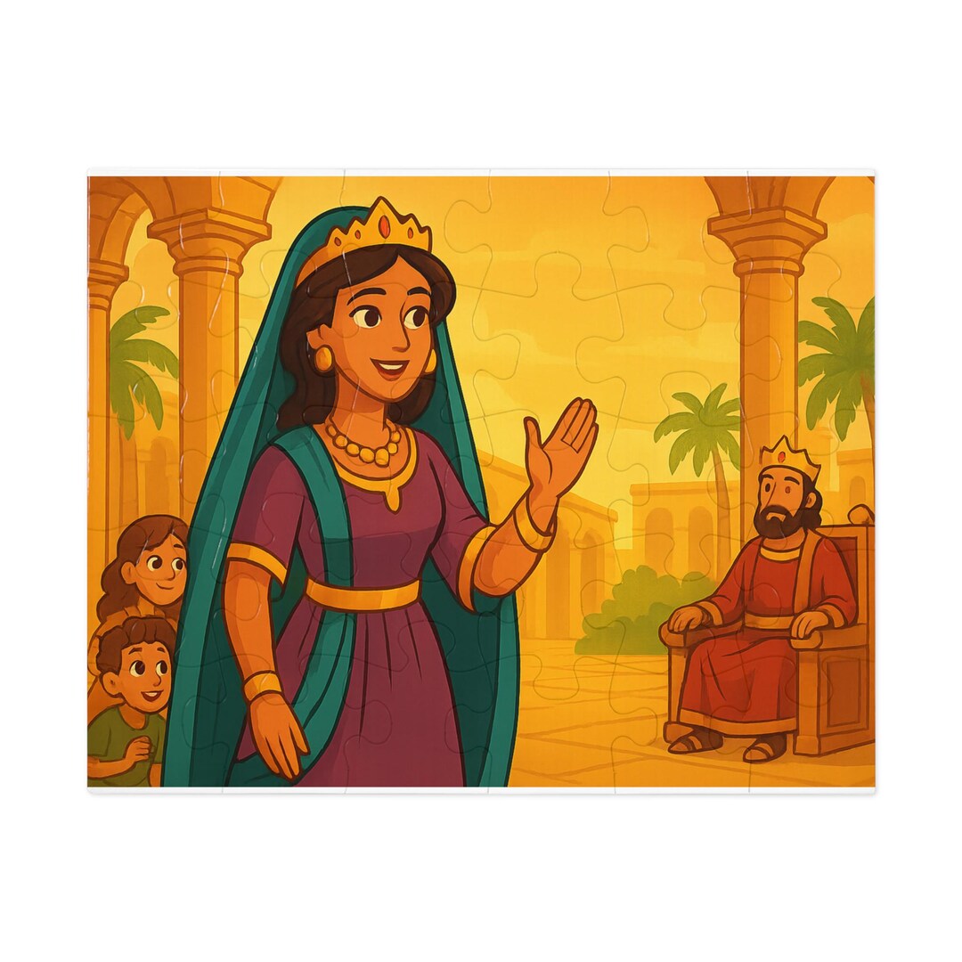 Kids Jigsaw Puzzle: 'queen Esther - Brave Defender of Her People | 30pc ...